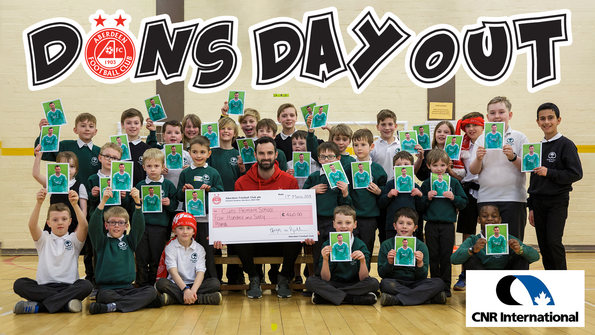 Aberdeen FC | Cults Primary meet Joe Lewis ahead of Dons Day Out!