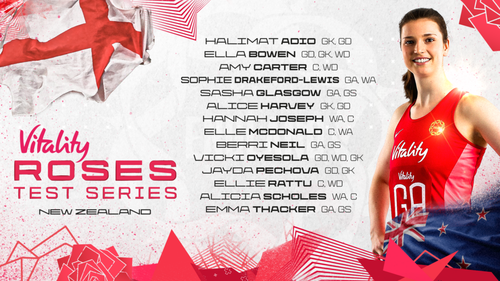 England Netball | Vitality Roses squad confirmed for international ...
