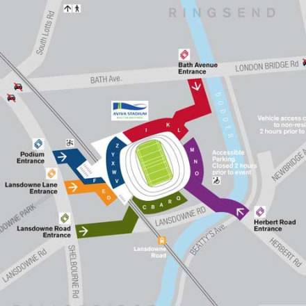 Irish Rugby | Ireland v Argentina: Aviva Stadium Access