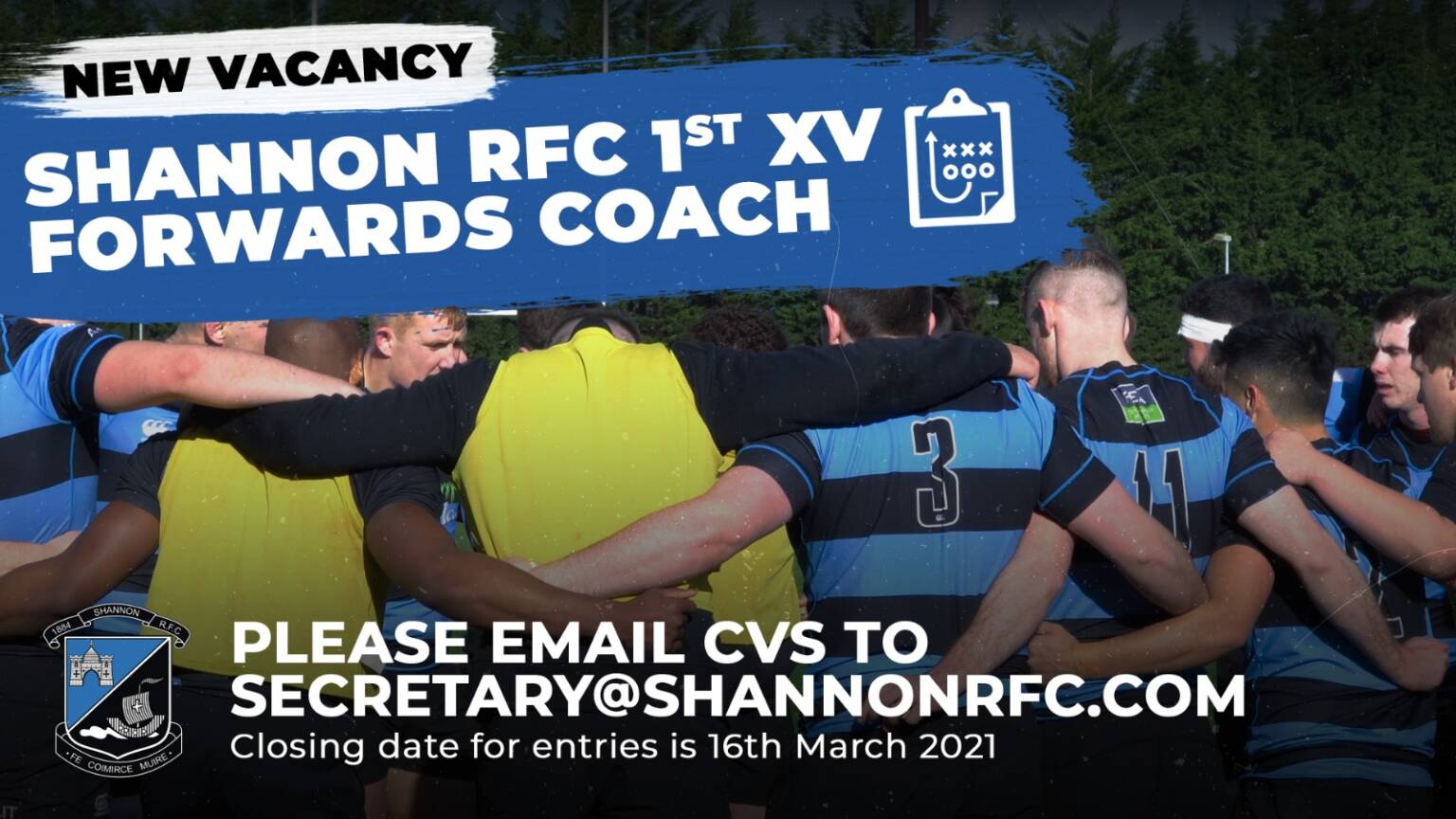 Irish Rugby | Shannon RFC Seeking 1st XV Forward Coach