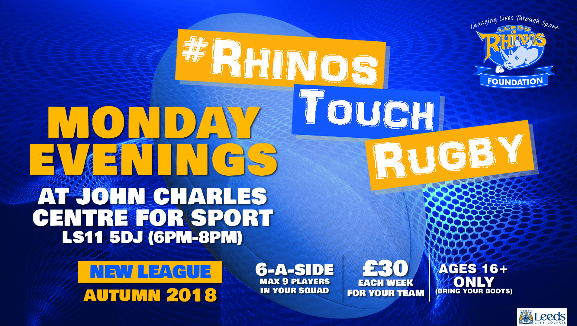 Rhinos Touch Rugby league returns this Autumn - Leeds Rhinos Foundation