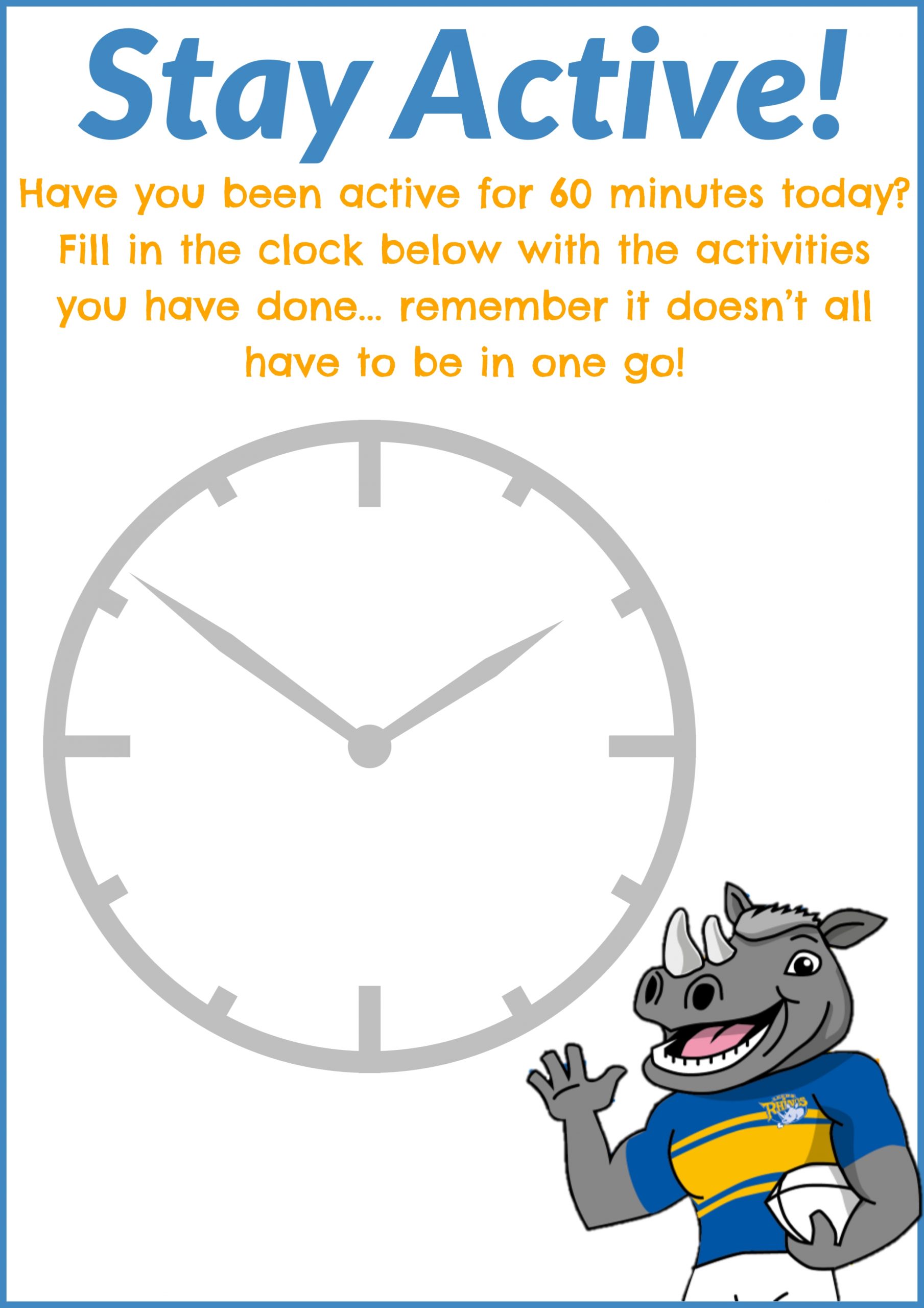 Ronnie the Rhino stars in new healthy lifestyle campaign - Leeds Rhinos ...