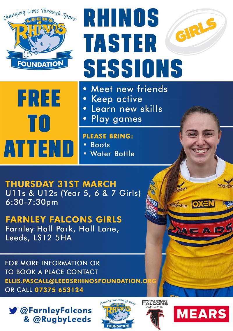 Rhinos Rugby League taster sessions to continue after successful first ...