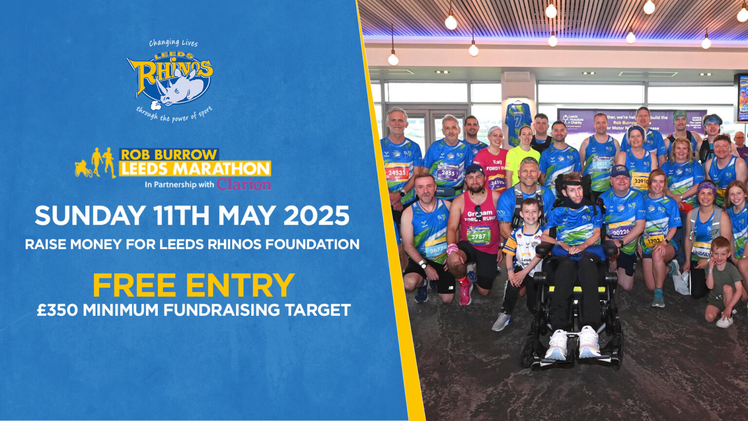 Leeds Rhinos Foundation opens 2025 Marathon and Half Marathon places ...