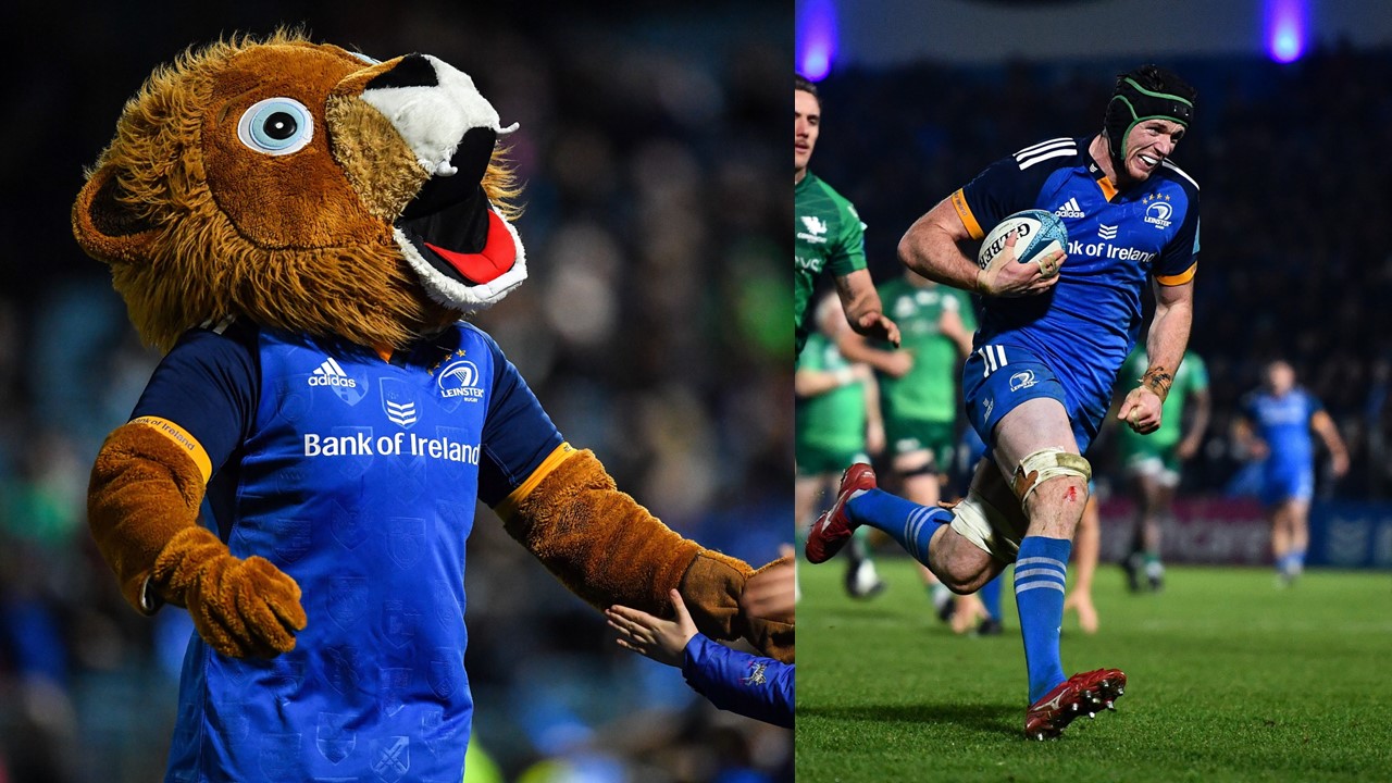 Leinster Rugby | When your cameraman is watching the mascot and nearly ...