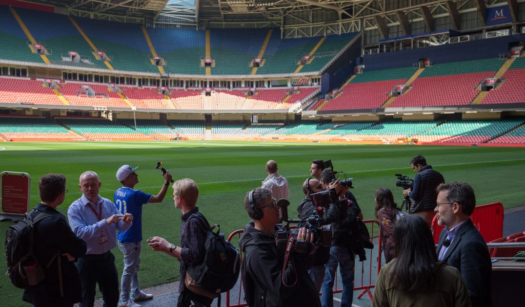 Principality Stadium | Stadium attracts world-wide attention in build ...