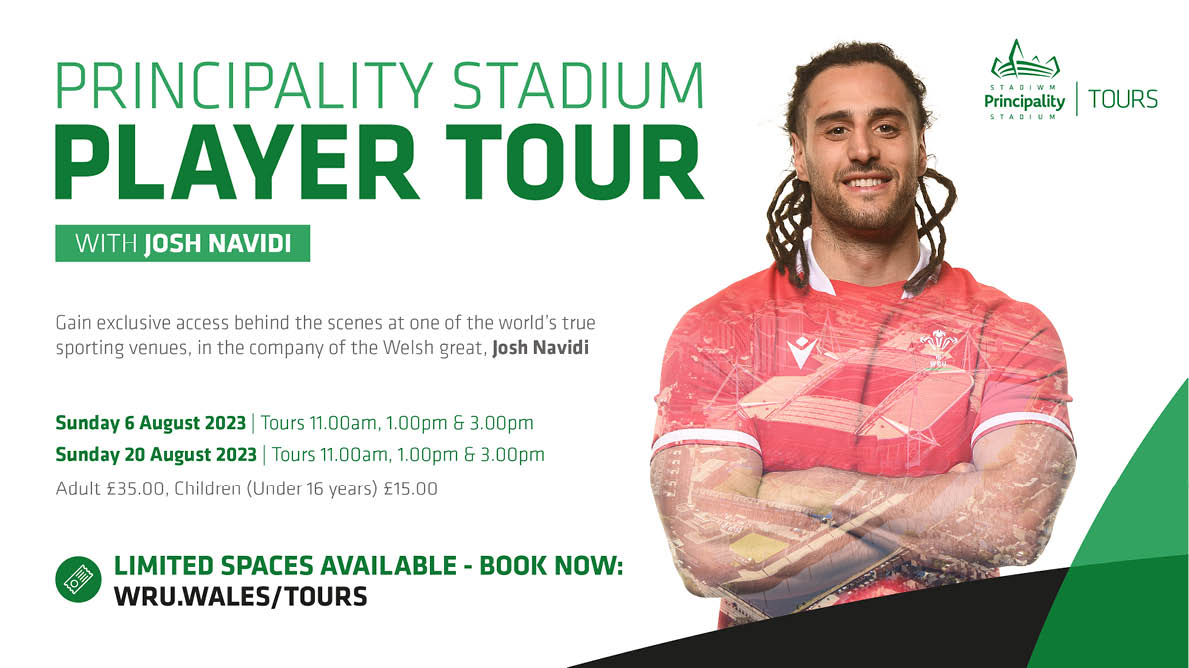 Principality Stadium | Limited spaces available for Josh Navidi tours