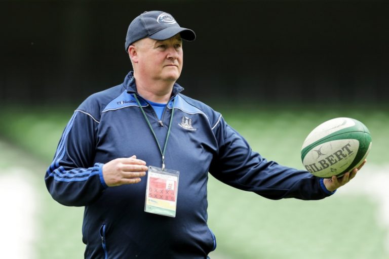 Munster Rugby | Paul Barr inspects the pitch ahead of the game 5/5/2019