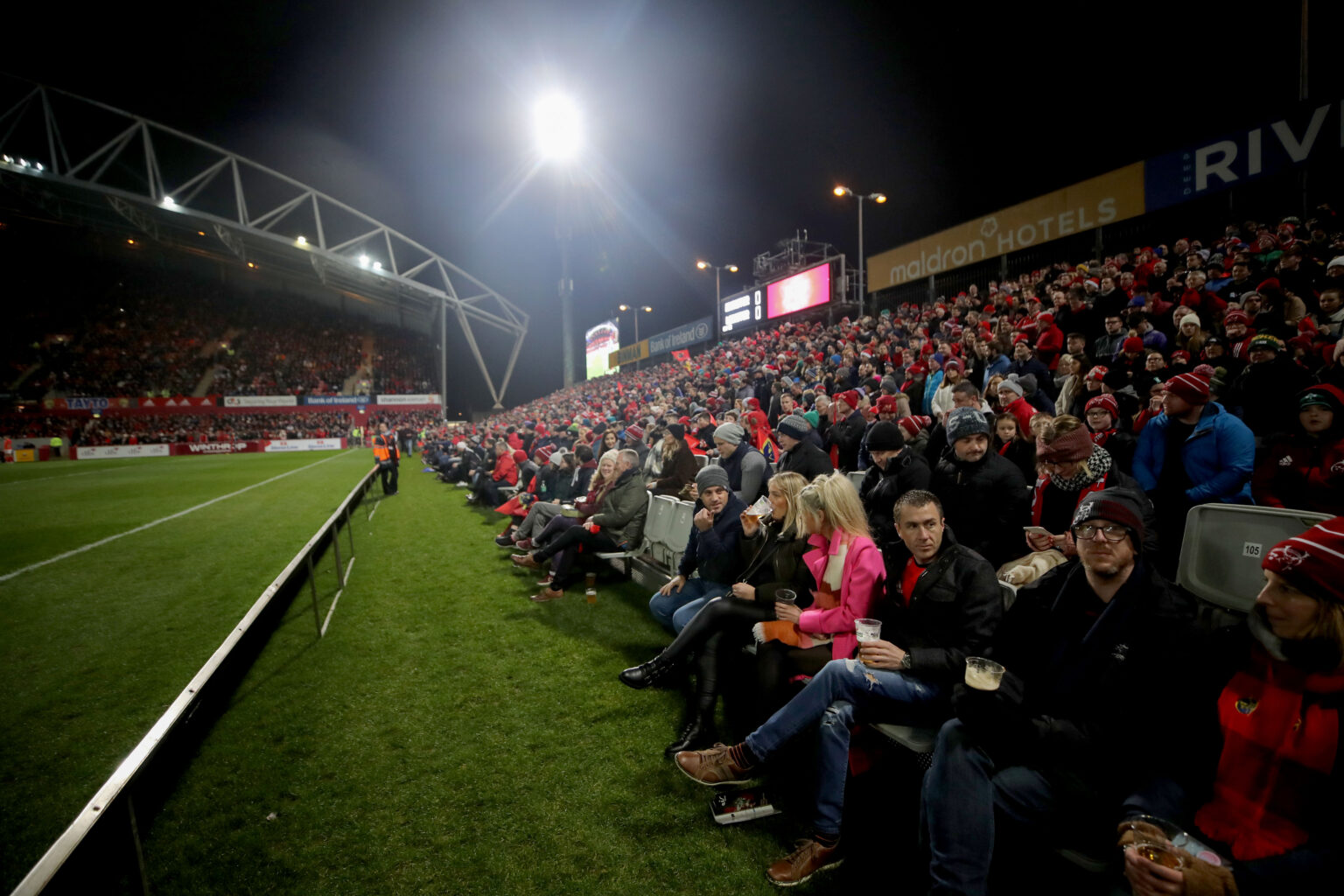Munster Rugby | A view of extra seating at Thomond Park.