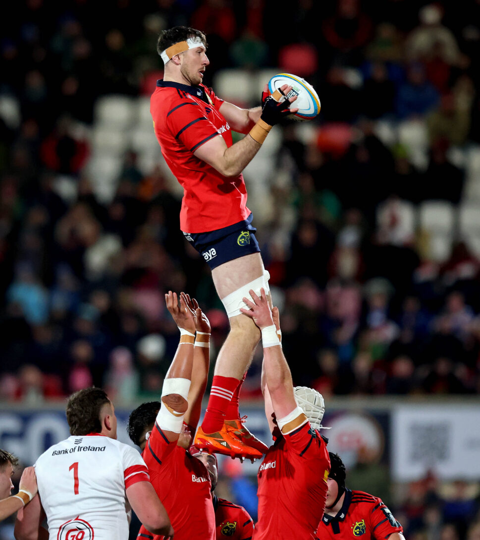 Munster Rugby | Tom Ahern claims a line-out 2/1/2026