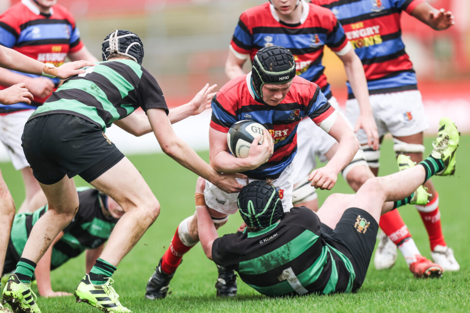 Munster Rugby | Aaron Cowhey is tackled by Paul Kingston 4/3/2026