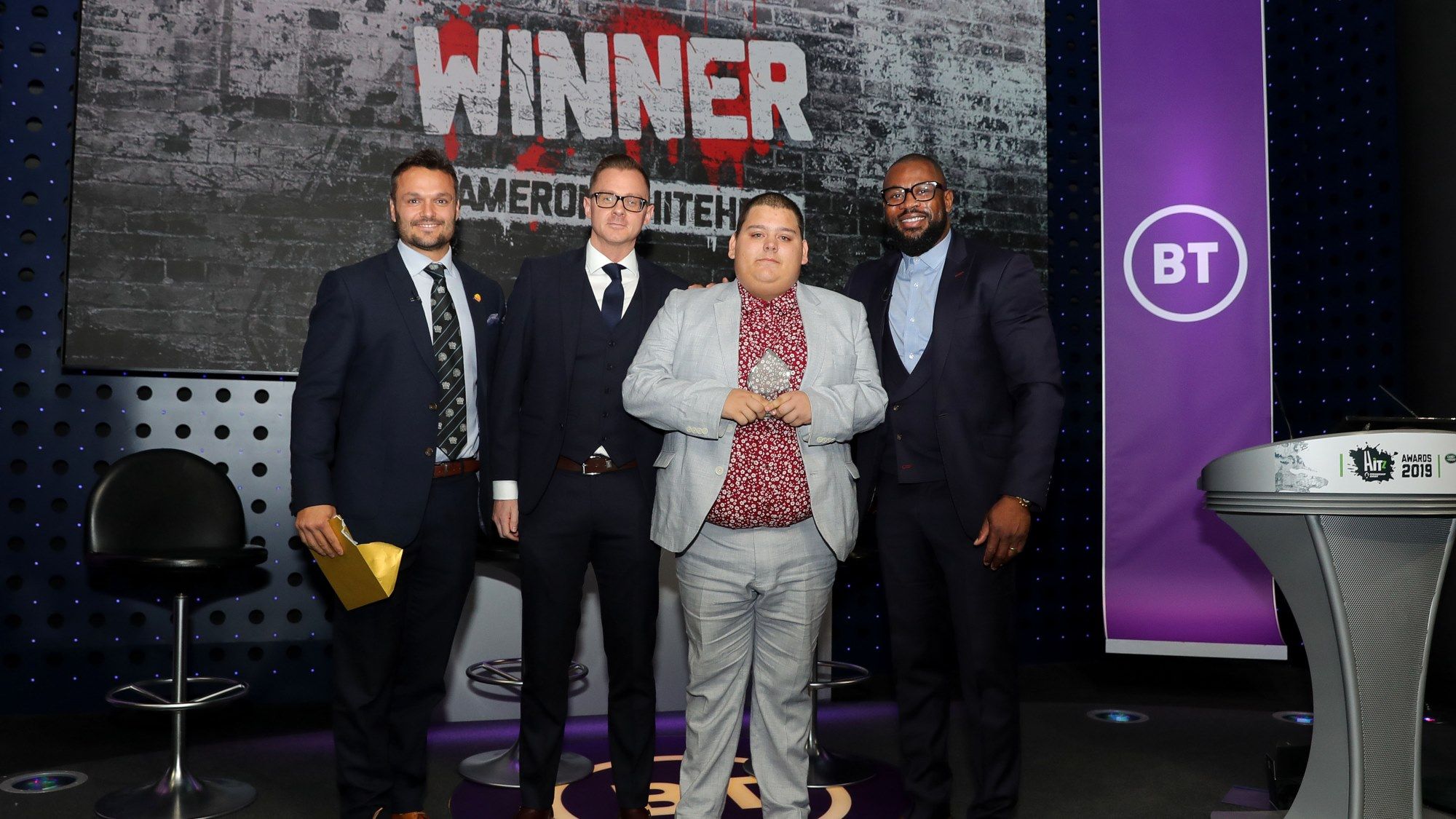 Premiership Rugby | Cameron Whitehead delighted to win award surrounded ...