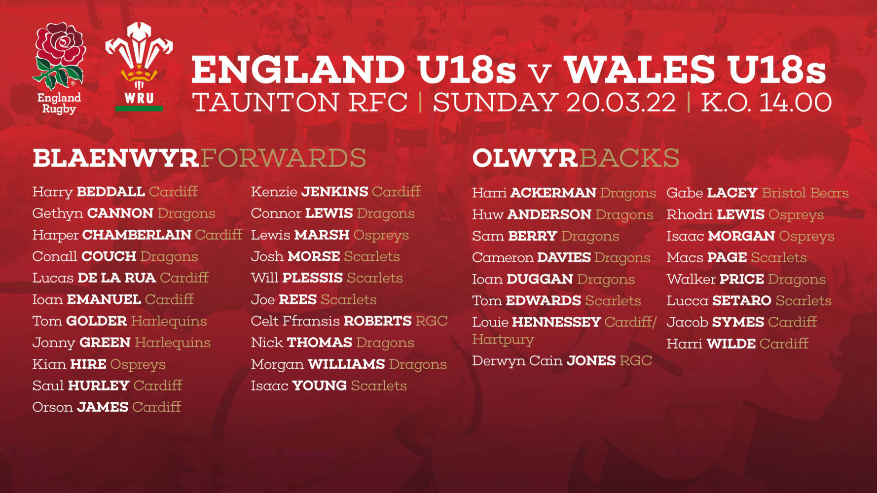 Welsh Rugby Union - Welcome return for Wales U18s after hiatus