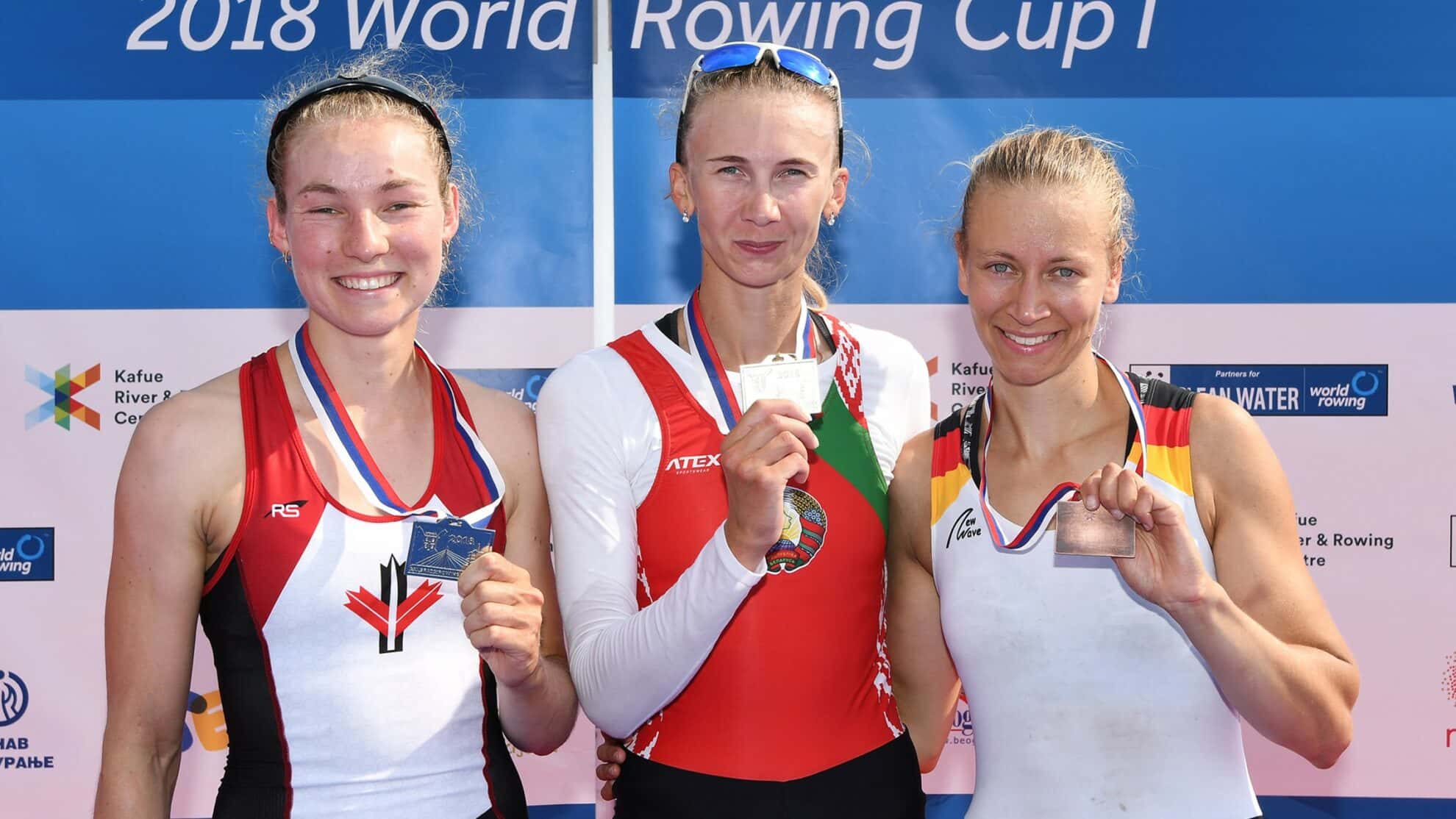 Saturday afternoon at the 2018 World Rowing Cup I in Belgrade, Serbia ...