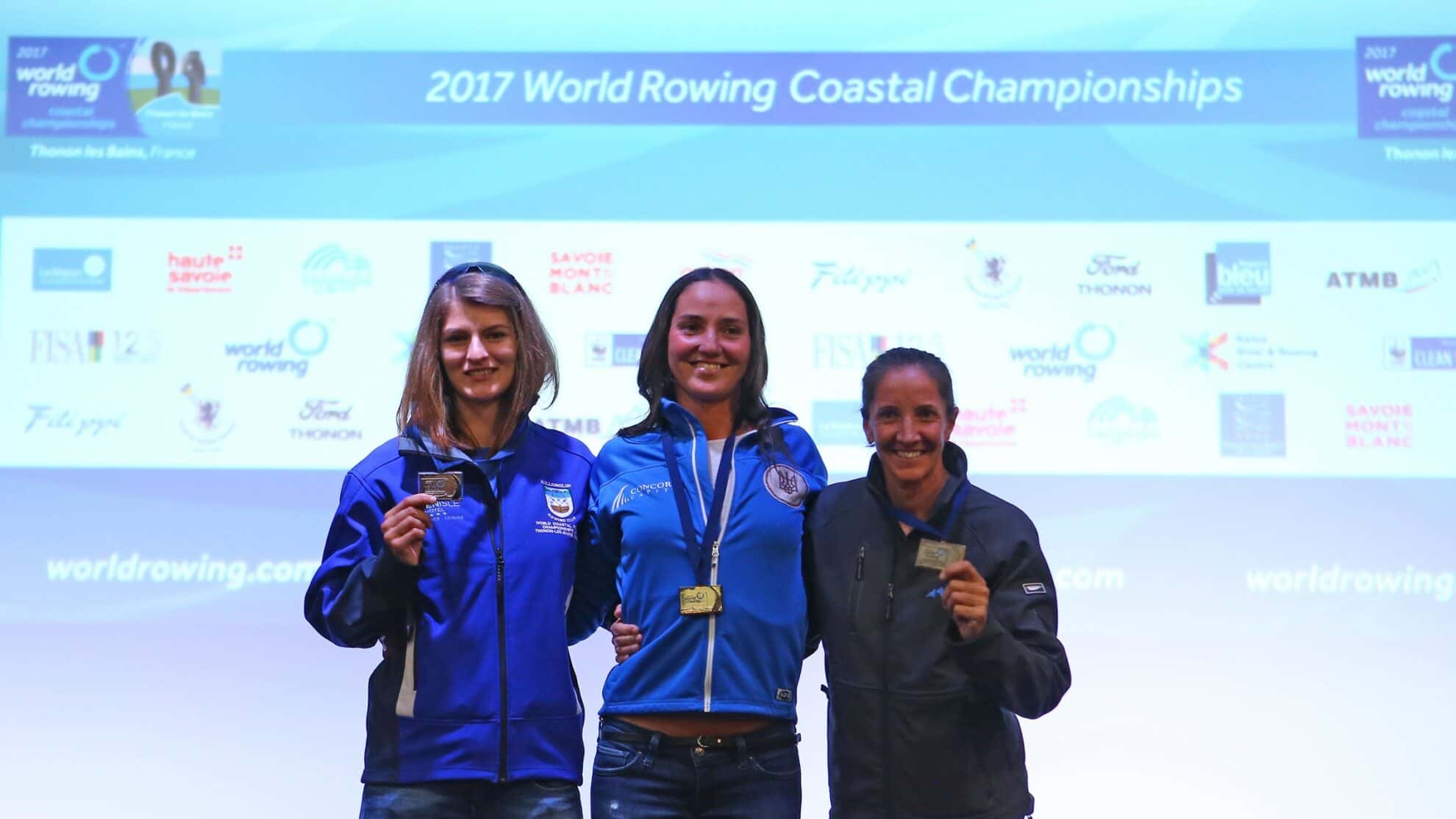 Medals day at 2017 World Rowing Coastal Championships, Thonon, France ...