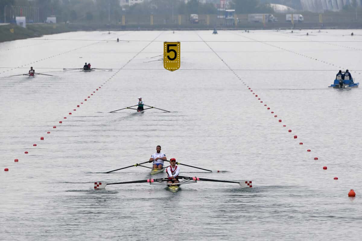 Wednesday Preparation for the 2021 World Rowing Cup I in Zagreb ...