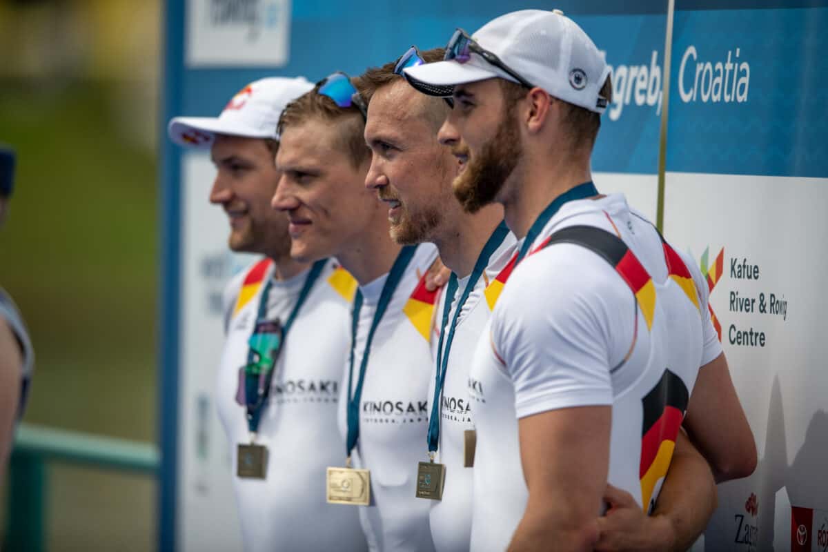 A-Final Racing at the 2021 World Rowing Cup I in Zagreb, Croatia ...