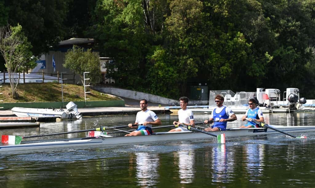 Preparations for the 2021 World Rowing Cup III in Sabaudia, Italy ...