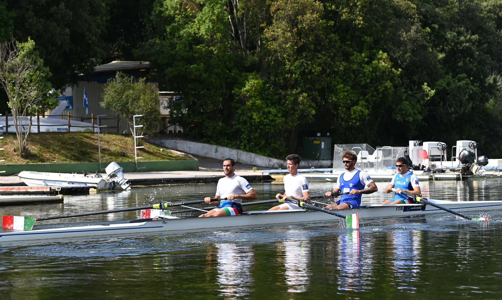 Preparations for the 2021 World Rowing Cup III in Sabaudia, Italy ...