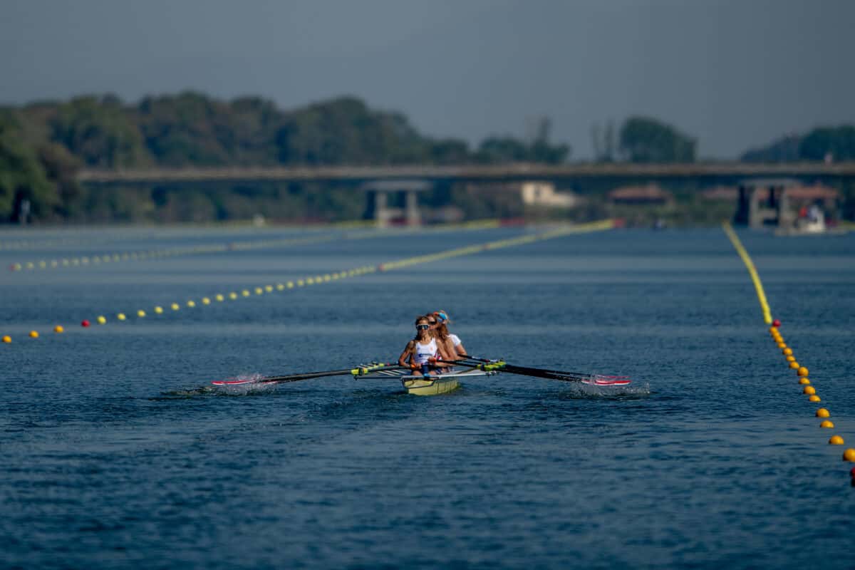 Heat and heats at the World Rowing Cup III in Sabaudia, Italy - World ...