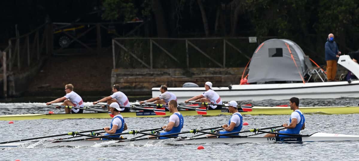 Day 3 Racing at the 2021 World Rowing Cup III in Sabaudia, Italy ...