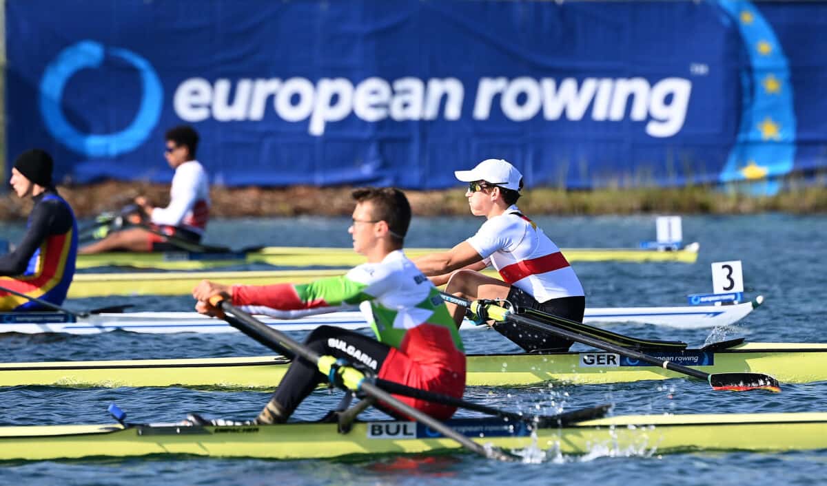 Saturday repechages at the 2021 European Rowing Junior Championships ...