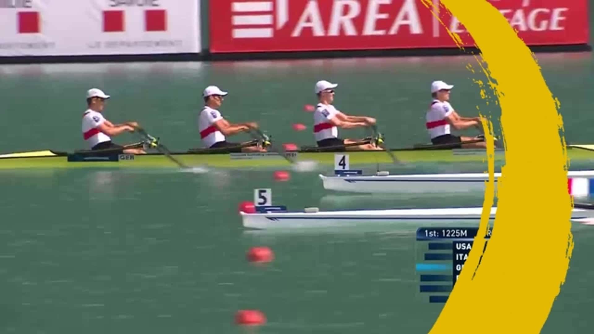 2015 World Rowing Championships - Lightweight Men's Quadruple Sculls ...