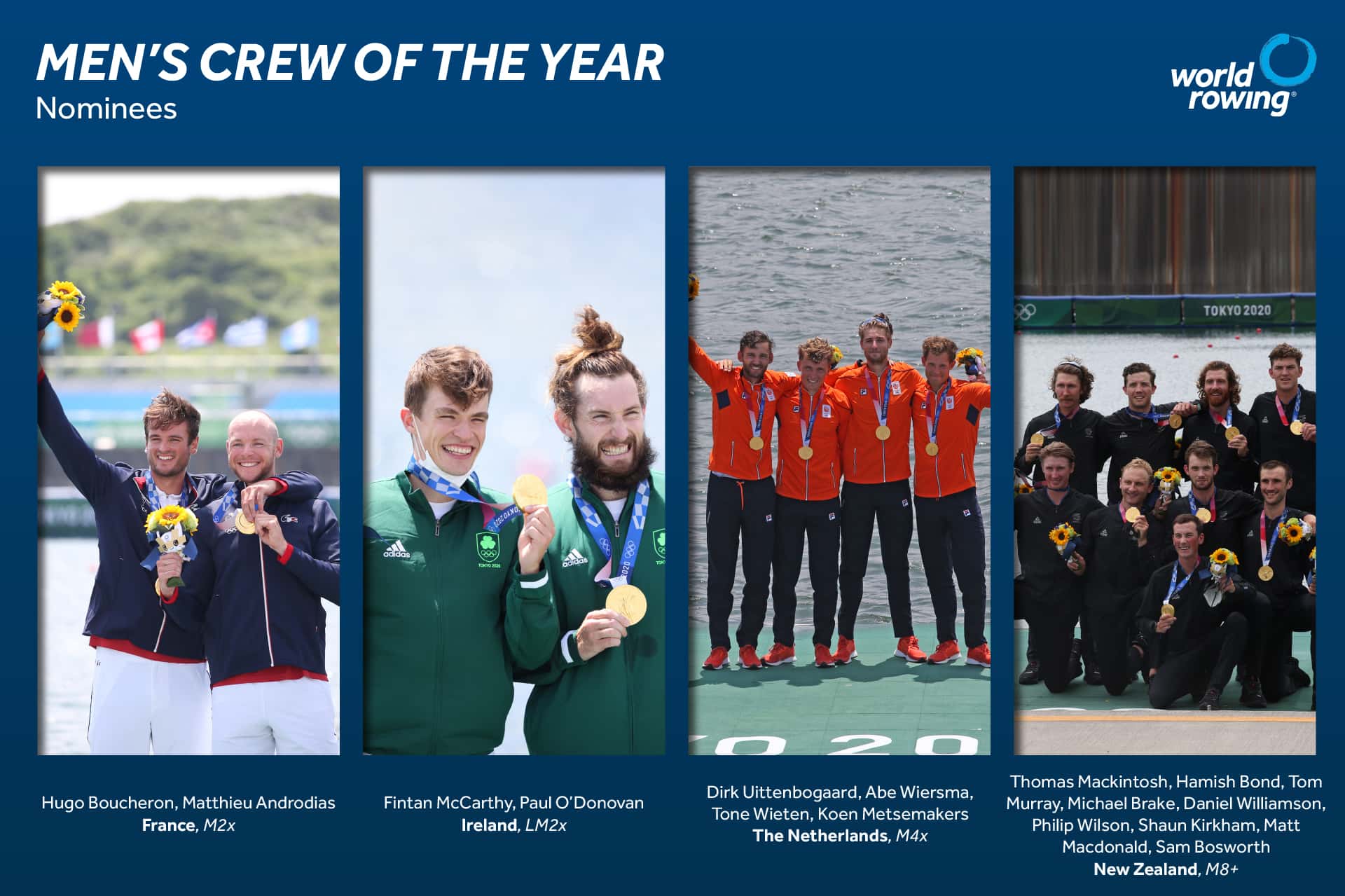 World Rowing reveals the 2021 World Rowing Awards finalists - World Rowing