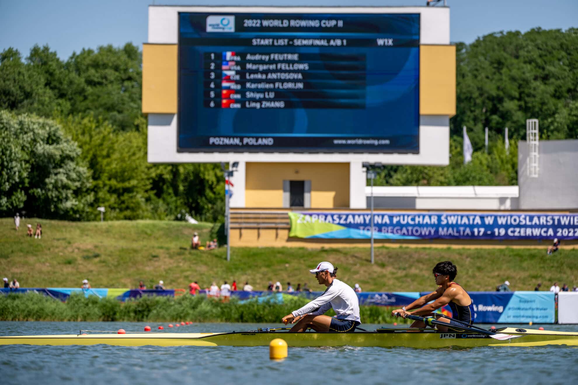 Saturday racing at the 2022 World Rowing Cup II in Poznan, Poland ...