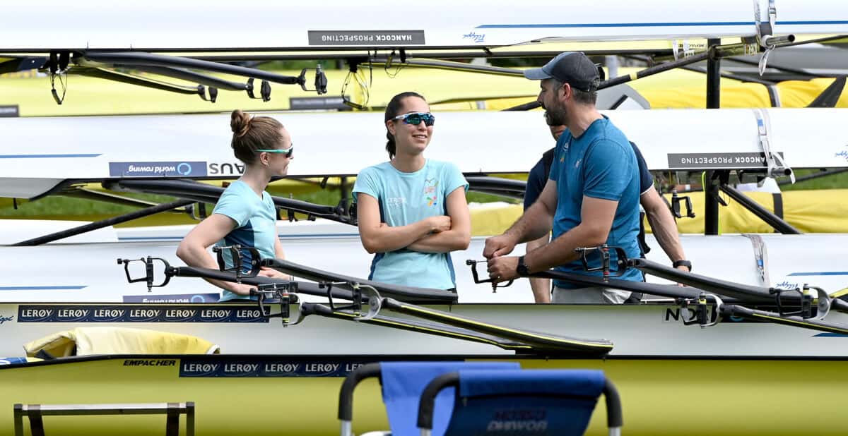 Training at the 2022 World Rowing Cup III in Lucerne, Switzerland ...