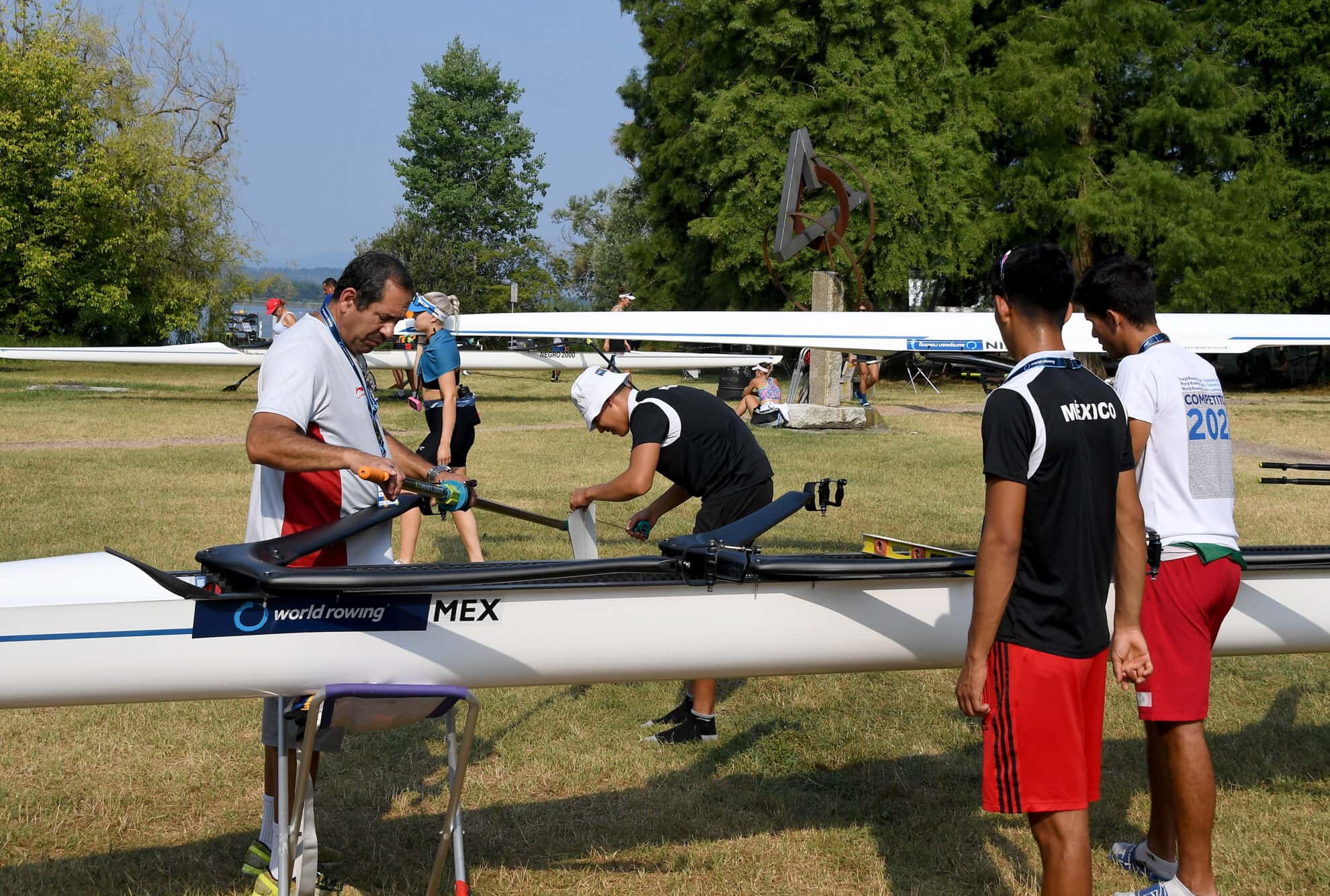Training at the 2022 World Rowing Under 19 & Under 23 Championships in ...