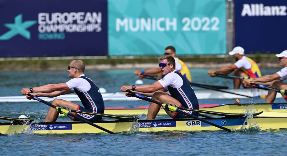 Day Two racing (2) at the 2022 European Rowing Championships in Munich ...