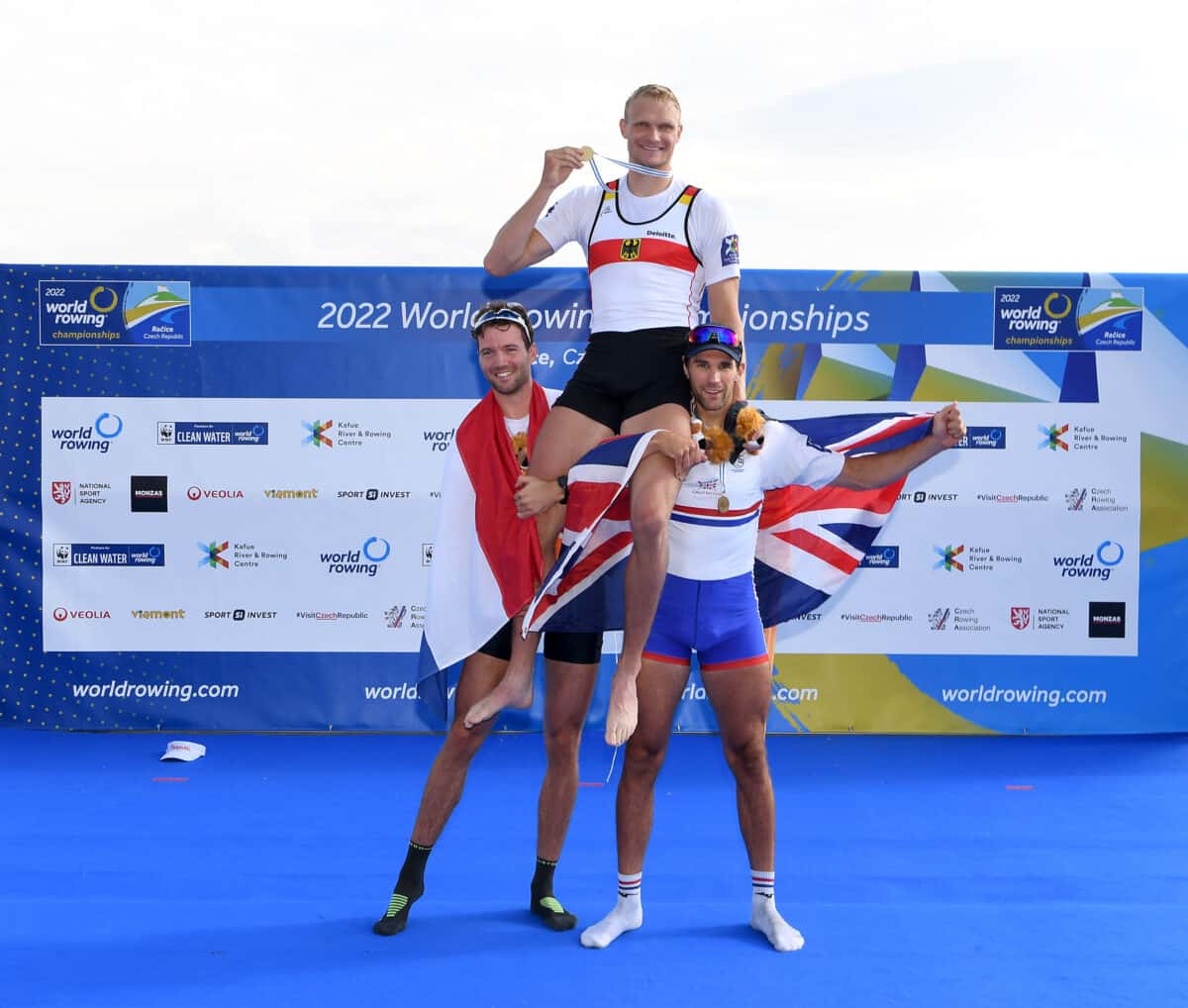 Day Eight Podiums at the 2022 World Rowing Championships in Racice ...