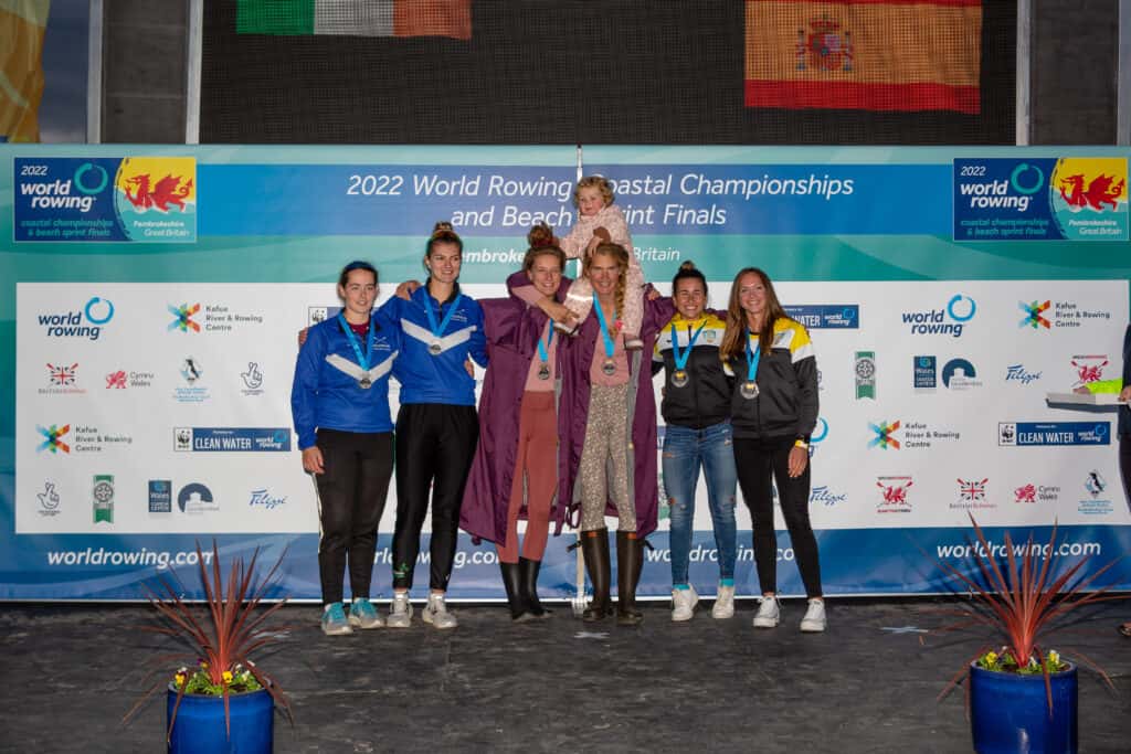 Podiums at the 2022 World Rowing Coastal Championships in Pembrokeshire ...