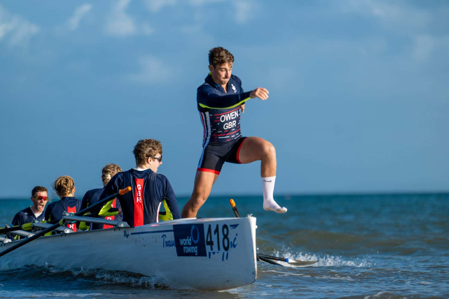 Day Two racing at the 2022 World Rowing Beach Sprint Finals in ...