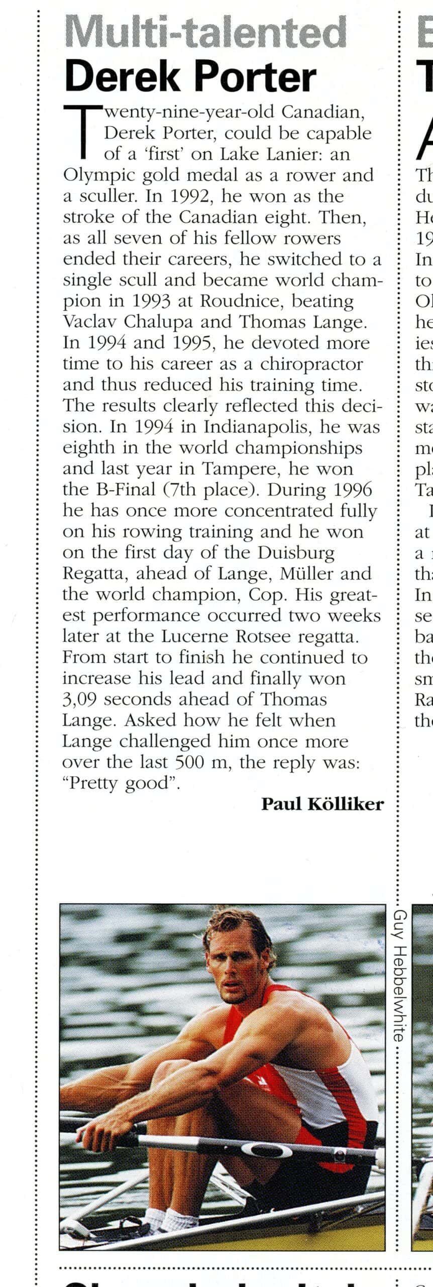 Where they are now: Derek Porter - World Rowing