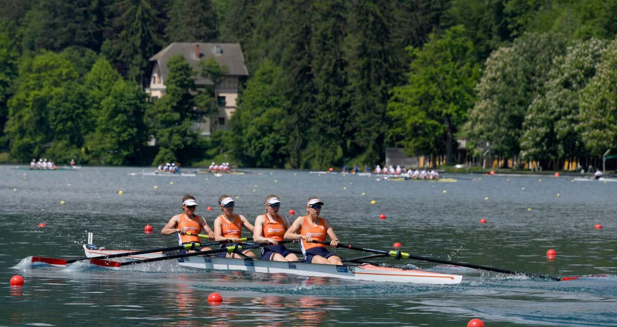 2023 European Rowing Championships - Bled, Slovenia - Women's Four (W4 ...