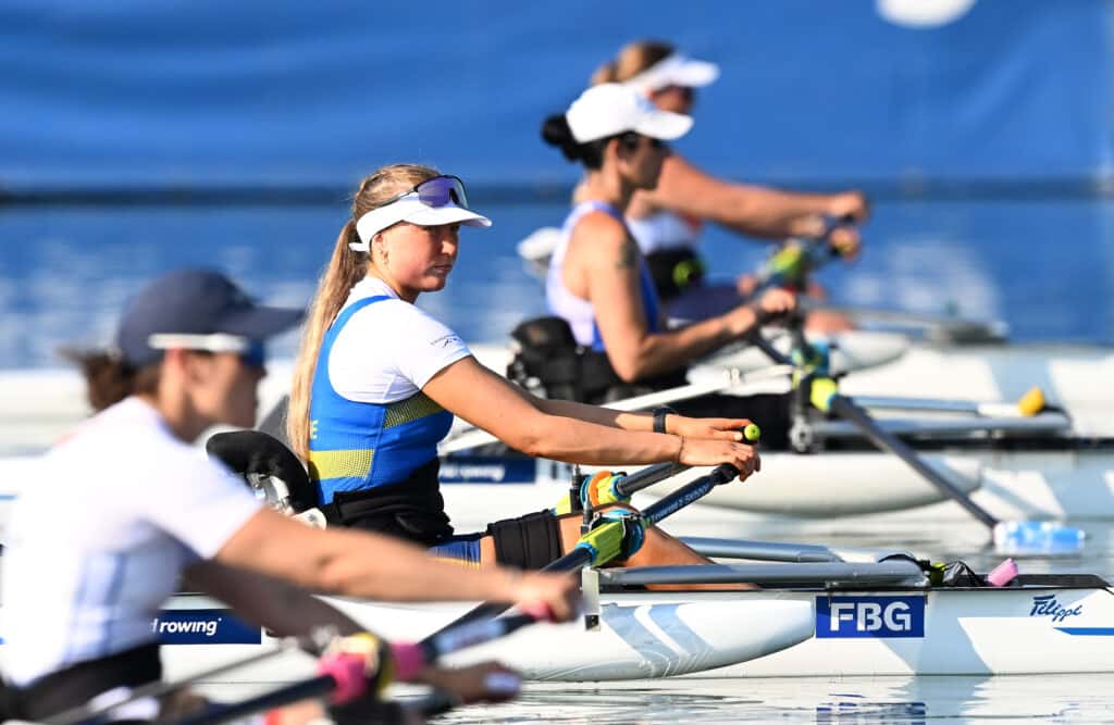 Day One racing (2) at the 2023 World Rowing Cup II in Varese, Italy ...