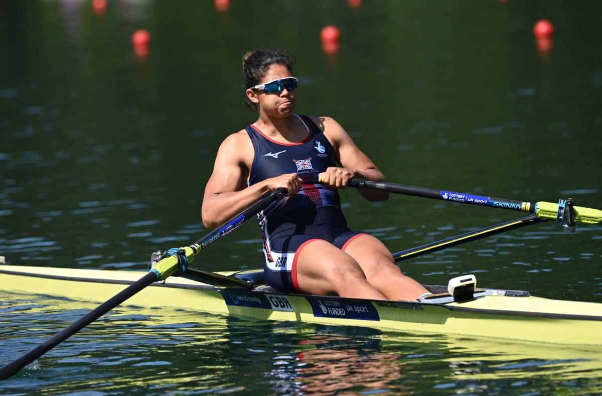 Day One racing (2) at the 2023 World Rowing Cup III in Lucerne ...