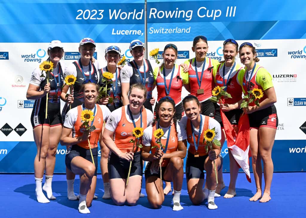 Day Three podiums at the 2023 World Rowing Cup III in Lucerne ...