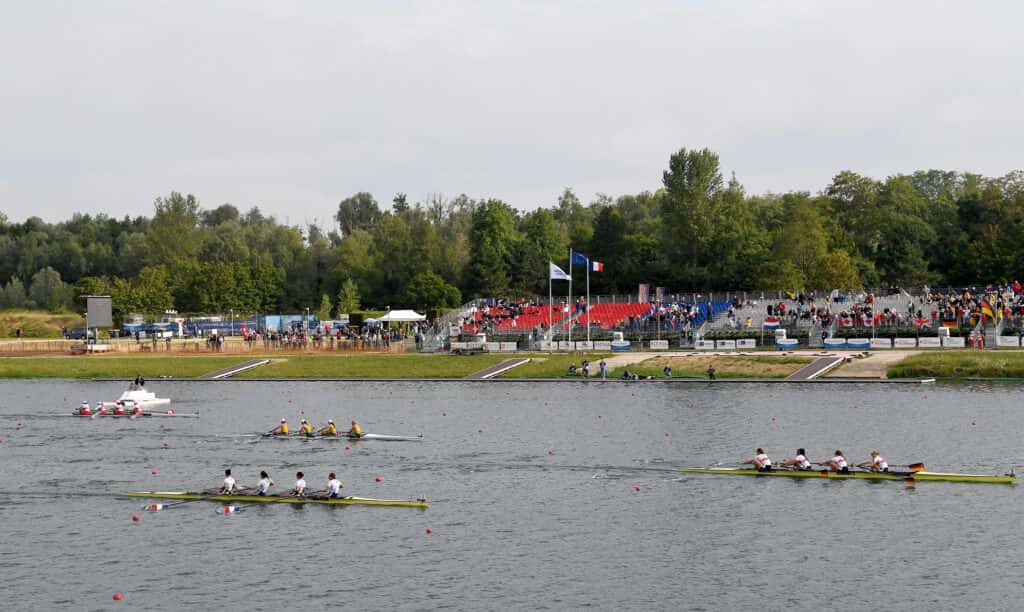 Day Two Racing (2) at the 2023 World Rowing Under 19 Championships in ...