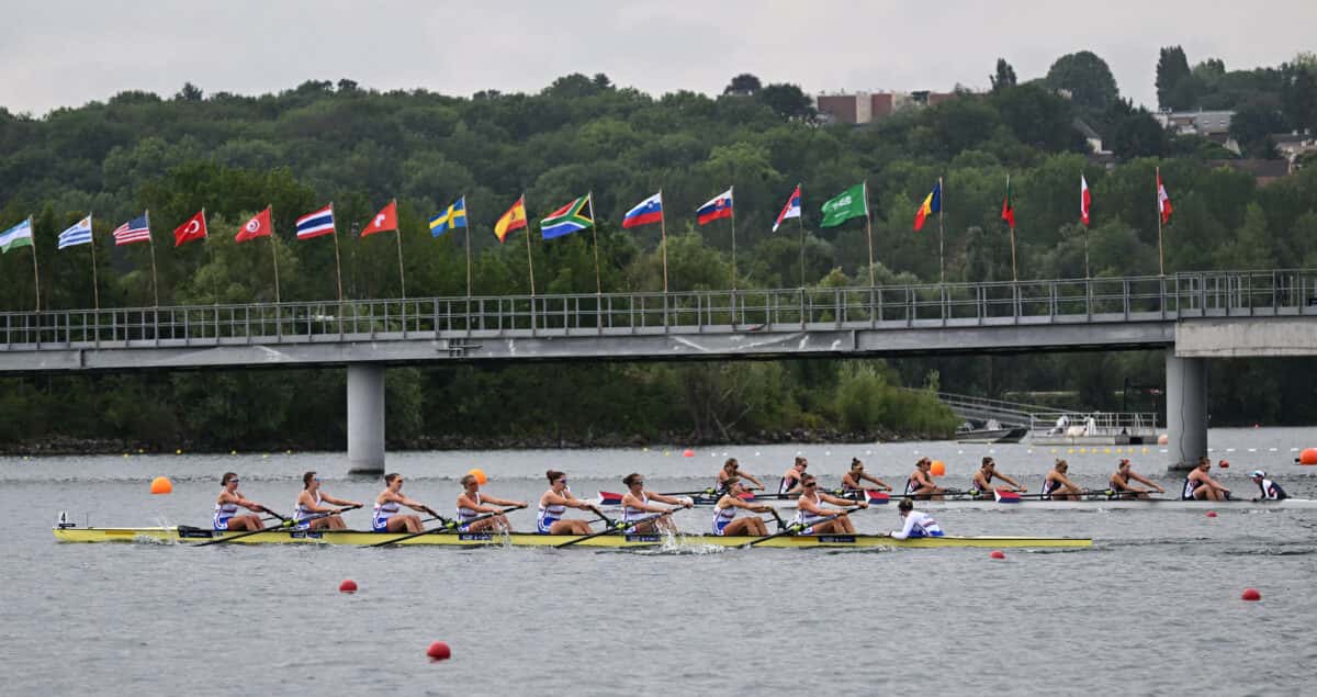 Day Two Racing (3) at the 2023 World Rowing Under 19 Championships in ...