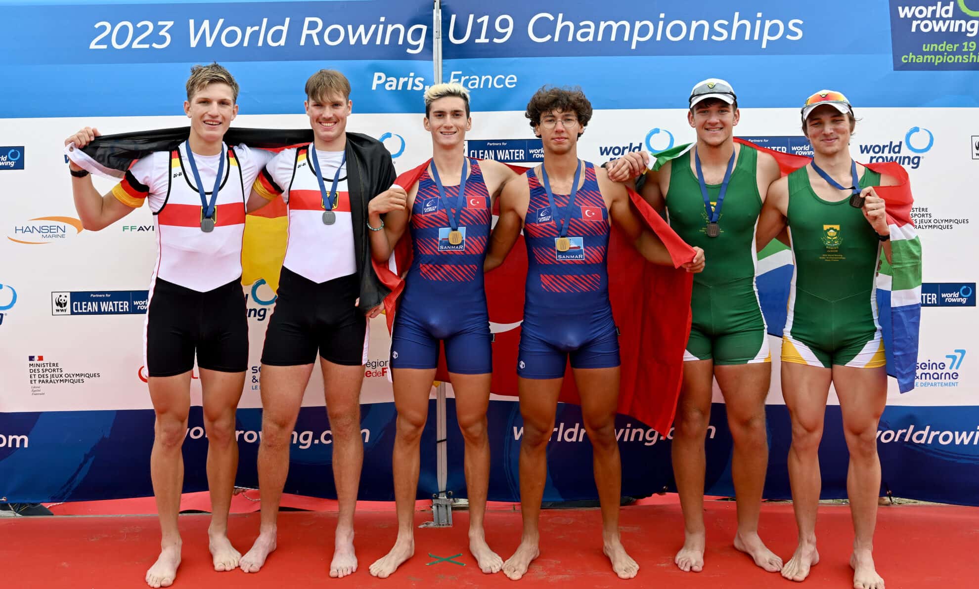 Day Three Podiums at the 2023 World Rowing Under 19 Championships in ...
