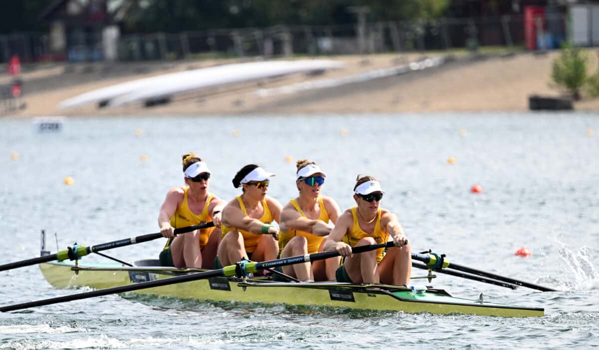 2023 World Rowing Championships - Belgrade, Serbia - Women's Four (W4-) Semifinal A/B 1