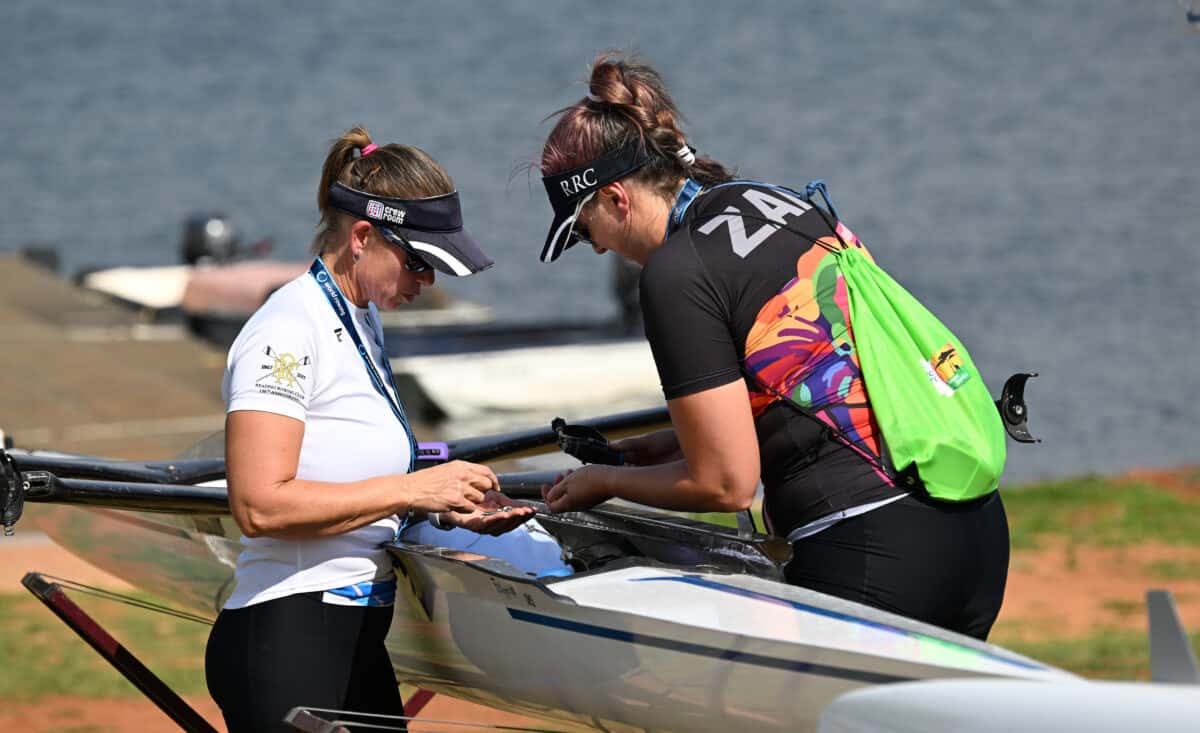 Training at the 2023 World Rowing Masters Regatta, Tshwane, South ...