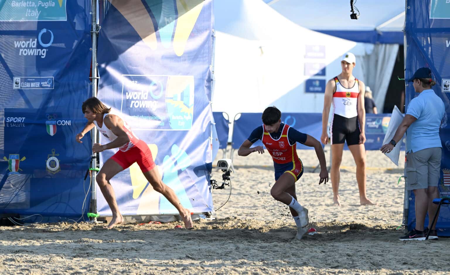 Day One racing (2) at the 2023 World Rowing Beach Sprint Finals ...