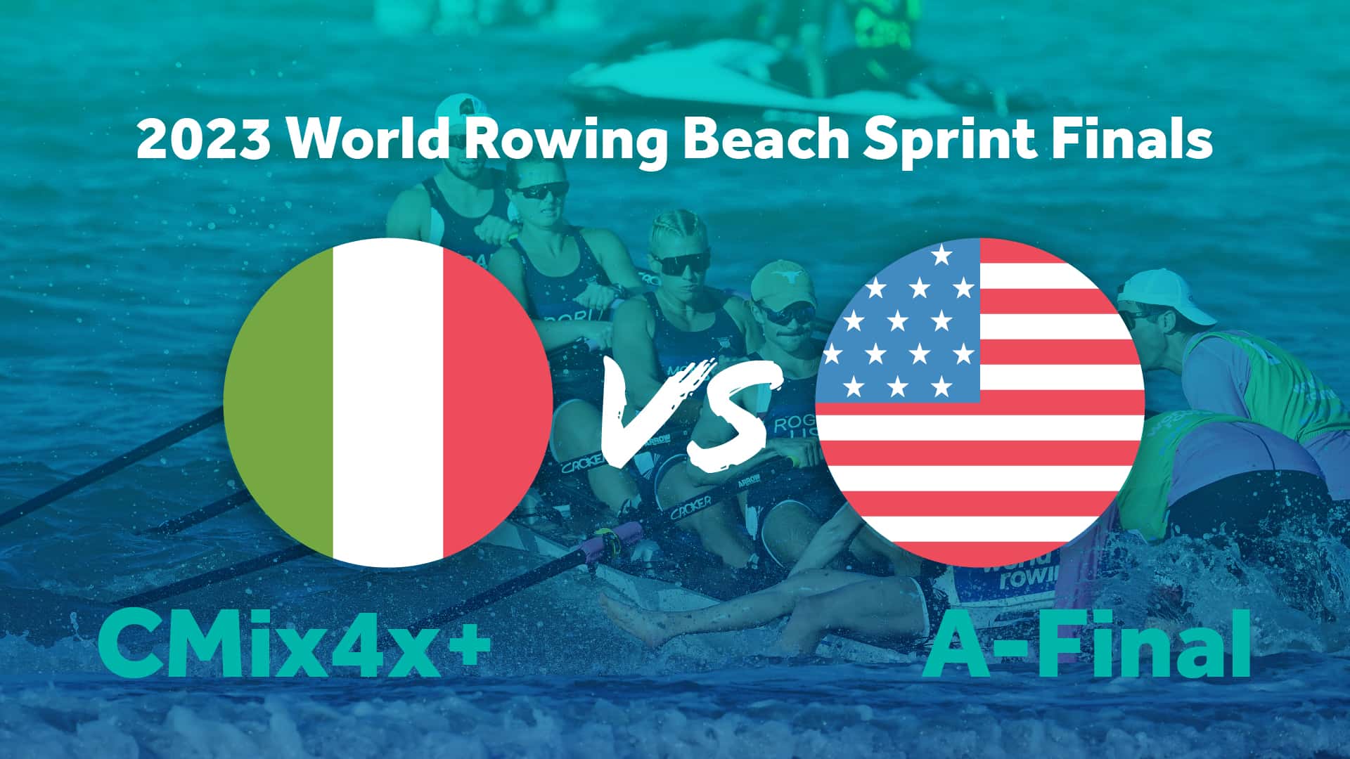 2023 World Rowing Beach Sprint Finals - Coastal Mixed Coxed Quadruple ...