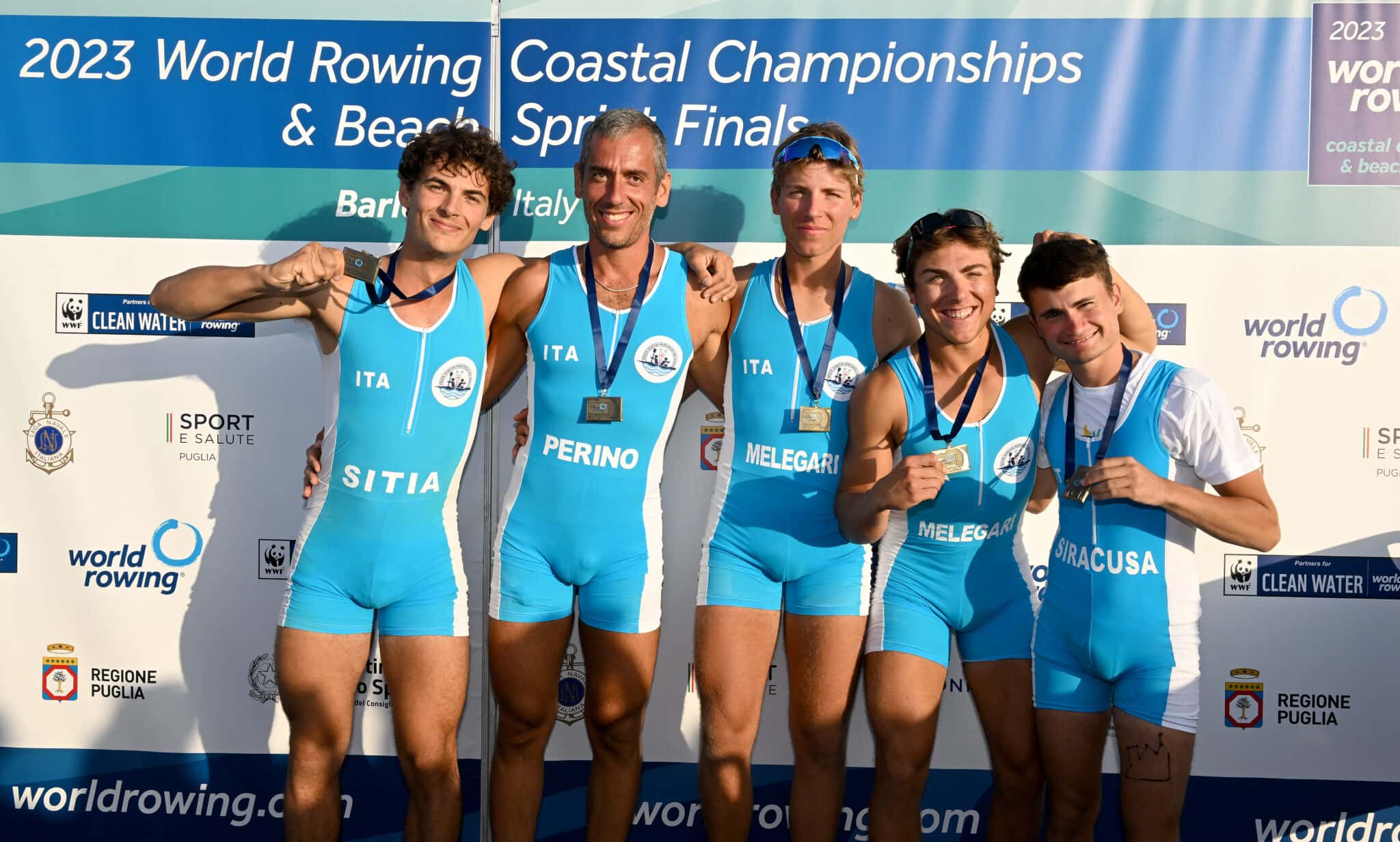 Sunday podiums at the 2023 World Rowing Coastal Championships, Barletta, Italy - World Rowing