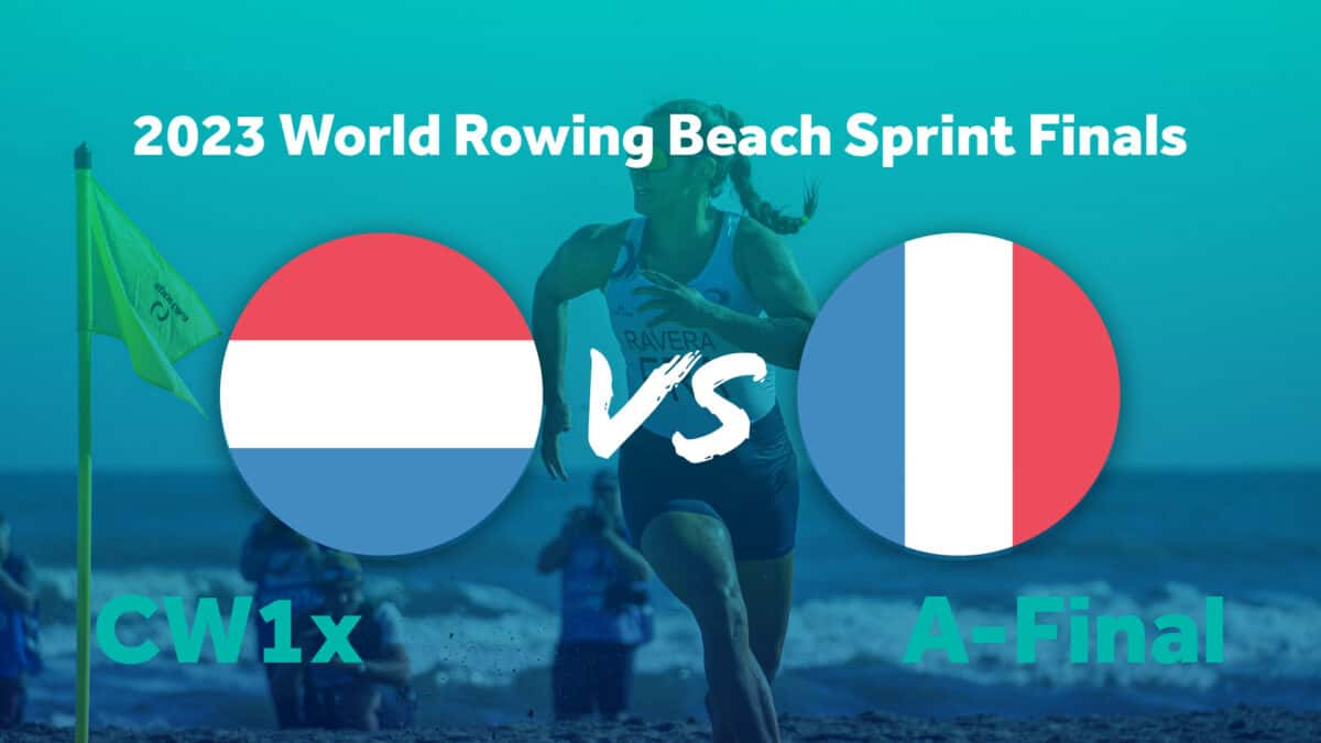 2023 World Rowing Beach Sprint Finals - Women's Solo - A-Final - NED vs FRA