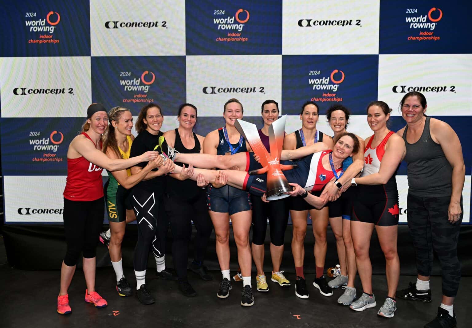 Prague puts on a show as indoor rowing champions win again - World Rowing